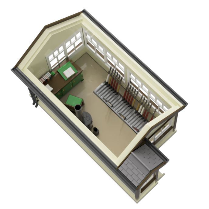 GM813D – GWR Signal Box TT120/3mm Scale – Inoxion Models